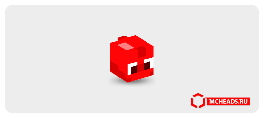 Red Pikmin — Minecraft head