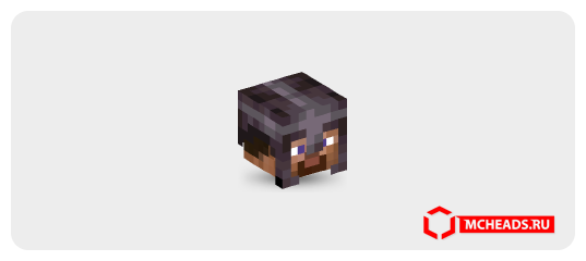 Steve with Netherite Helmet — Minecraft head