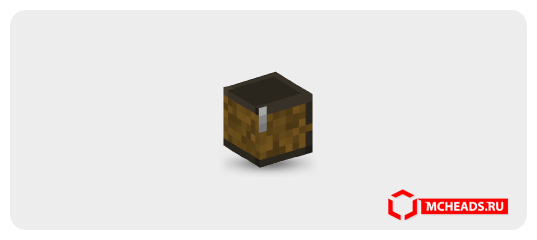 Open Double Chest (spruce, right) — Minecraft head