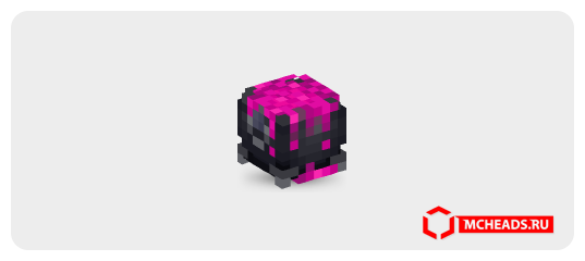 Overflowing Cauldron (magenta) — Minecraft head