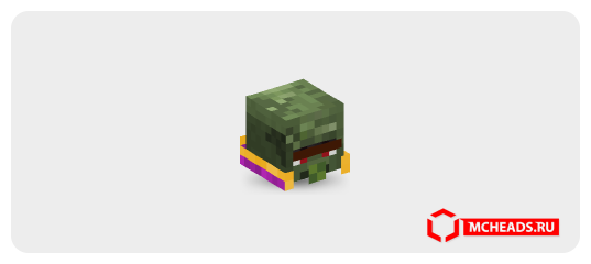 Cleric Zombie Villager — 26537 — Minecraft head