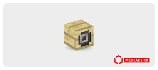 Speaker (birch) — Minecraft head