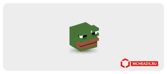Pepe the Frog — 14583 — Minecraft head