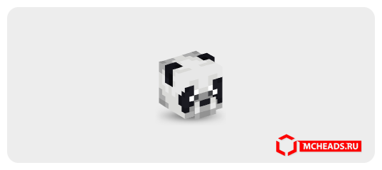 Worried Panda — Minecraft head