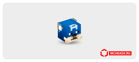 Captain America Doge — Minecraft head