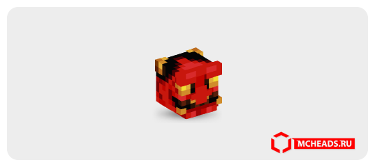 Oni Mask (Red) — Minecraft head