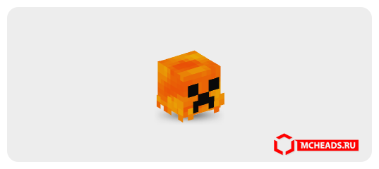 Lava Creeper — Minecraft head