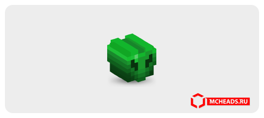 Hardcore Heart (green) — Minecraft head