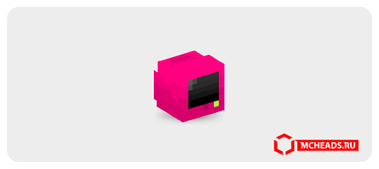 Monitor (magenta) — Minecraft head