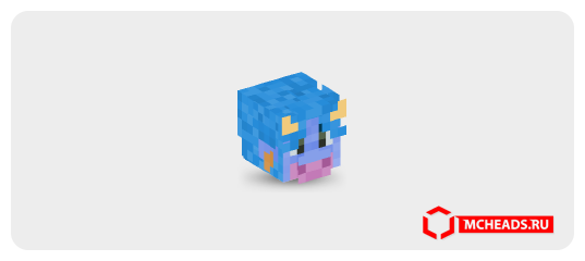Blue Bull — Minecraft head