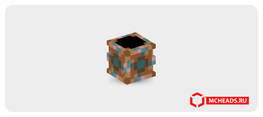 Glazed Terracotta Vase (brown) — Minecraft head