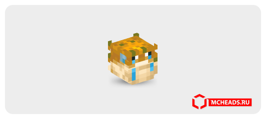 Forever Alone Pufferfish — Minecraft head