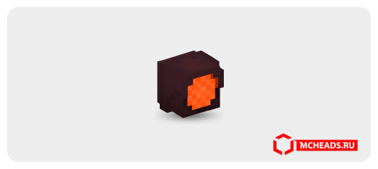 Nether Traffic Light - Red (on) — Minecraft head