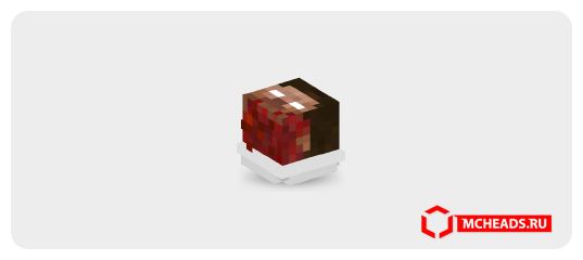 Herobrine Head on a Plate — Minecraft head