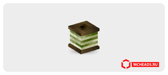 Spool of Thread (lime) — Minecraft head