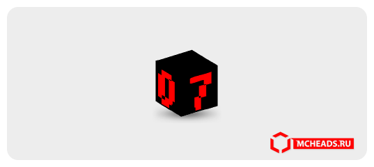GUI Black (Red 07) — Minecraft head