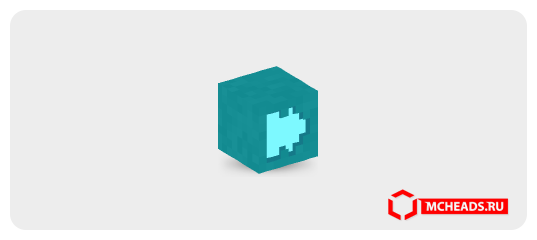 Cyan Forward II — Minecraft head