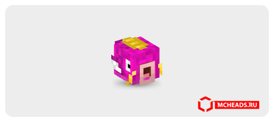 Magikarp (pink) (#129) — Minecraft head