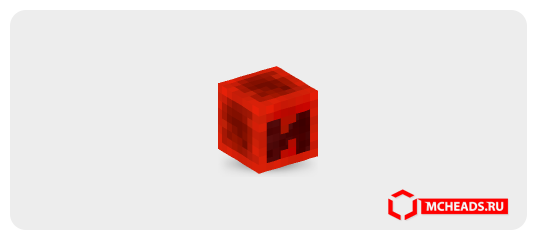 Redstone Block И — Minecraft head