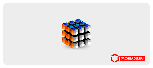 Rubik's Cube — Minecraft head