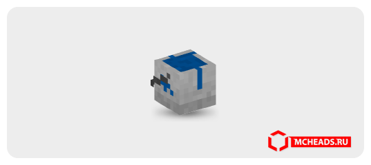 Paint Bucket (blue) — 782 — Minecraft head