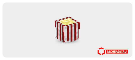 Popcorn — Minecraft head