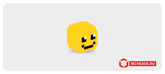 Emoticon (yellow) — Minecraft head