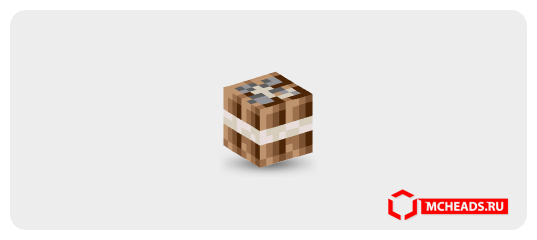 TNT (brown) — Minecraft head