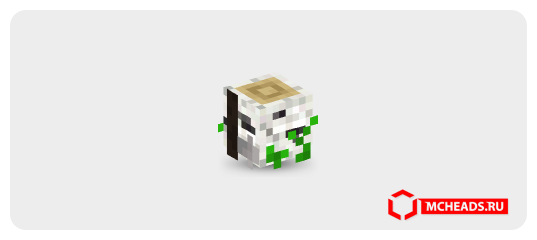 Топор на пне (березовом бревне) — Голова Майнкрафт