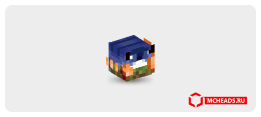 Crab on Grass — Minecraft head