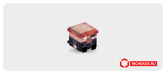 Pirate Villager Plushie — Minecraft head