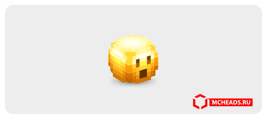 Emoticon Open Mouth — Minecraft head
