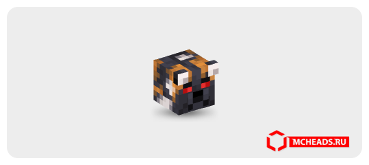 Spotted Wolf (angry) — 89377 — Minecraft head