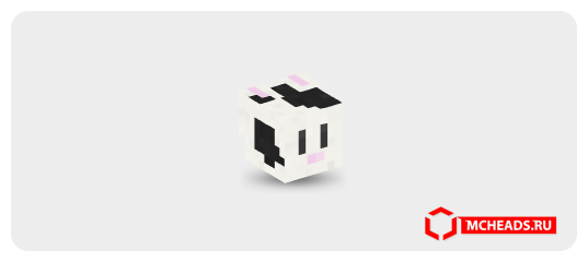 Rabbit (black & white) — Minecraft head