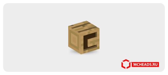 Oak Wood Rune — 64154 — Minecraft head