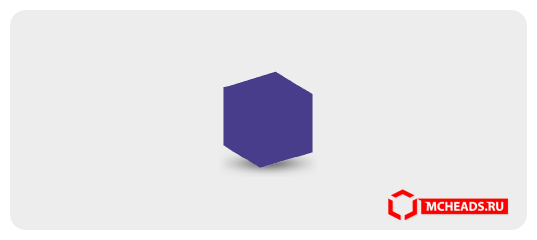 Dark slate blue (#483D8B) — Minecraft head