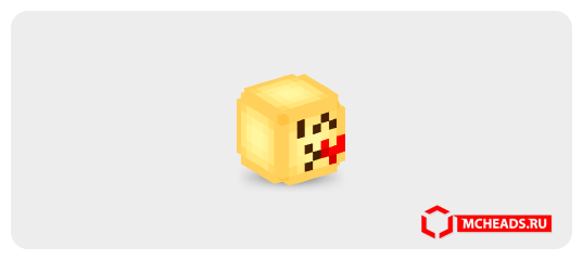 Emoticon Kissy — Minecraft head