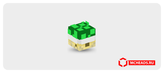 Koopa Shell (green) — Minecraft head