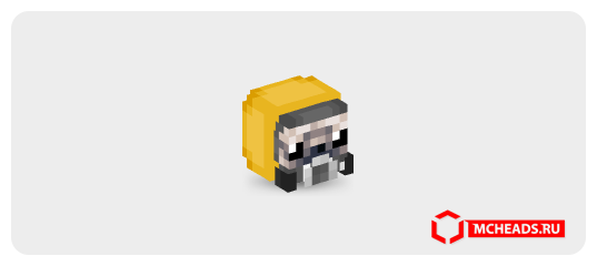Pug with Hazmat Suit — Minecraft head