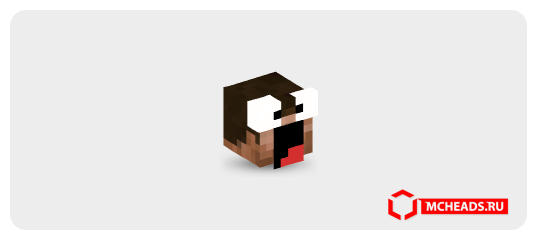 Steve (screaming) — Minecraft head