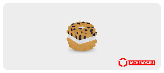 Poppyseed Bagel — Minecraft head