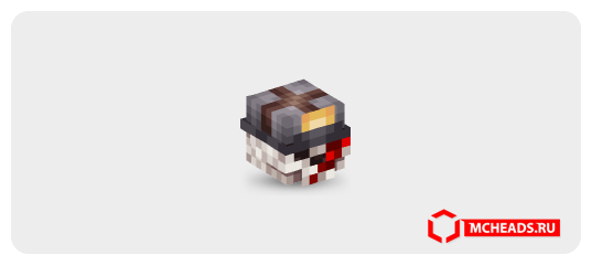 Dead Miner — Minecraft head