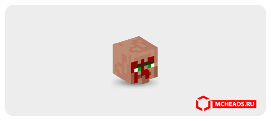 Villager (injured) — Minecraft head
