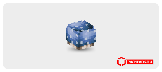 Blue Mushroom — Minecraft head