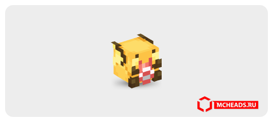 Raichu (#026) — Minecraft head