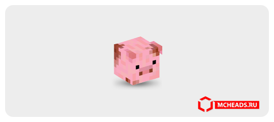 Muddy Pig — Minecraft head