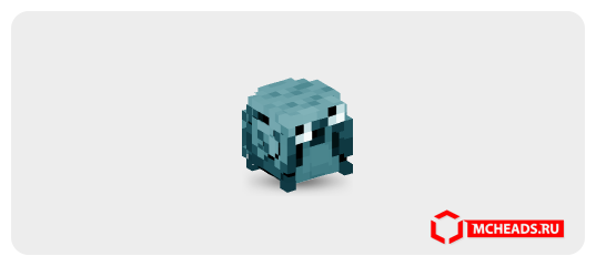 Snail (Cyan) — Minecraft head