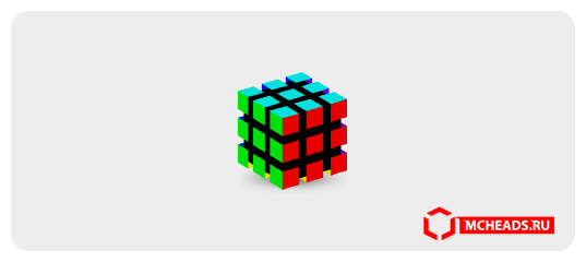 Rubik's Cube — Minecraft head