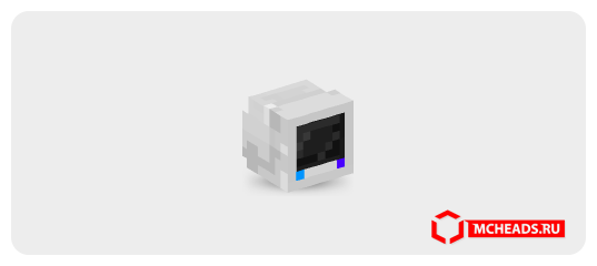 White Monitor — Minecraft head