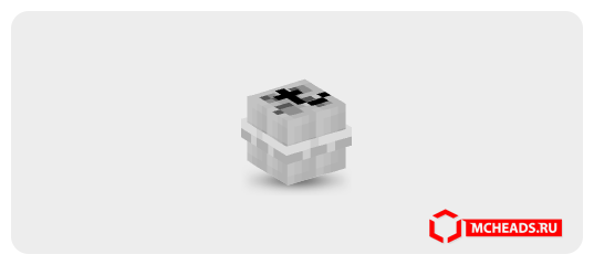 TNT (light gray) — Minecraft head